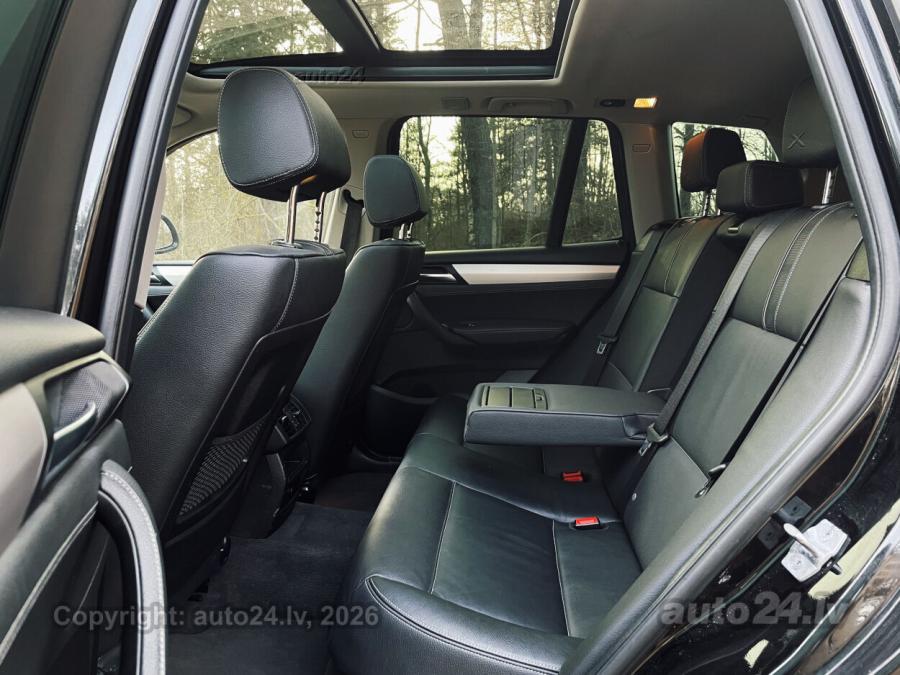 Black BMW X3 2017 in Tallinn, with an engine capacity of 3.00 L and mileage of 230 thousand km for 17390 €, photo 7 on AUTOMOTO.COM.LV