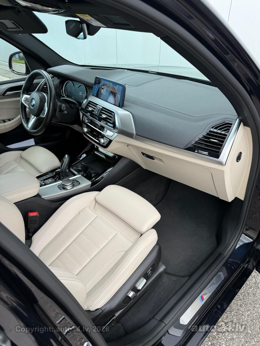 Black BMW X3 2017 in Tallinn, with an engine capacity of 3.00 L and mileage of 186 thousand km for 28299 €, photo 10 on AUTOMOTO.COM.LV