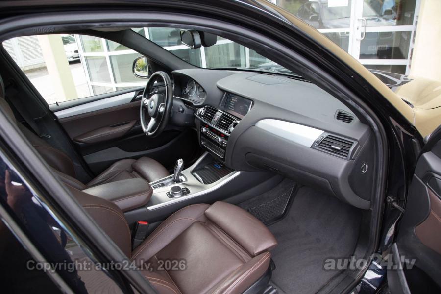 Black BMW X3 2017 in Tallinn, with an engine capacity of 2.00 L and mileage of 167 thousand km for 16490 €, photo 14 on AUTOMOTO.COM.LV