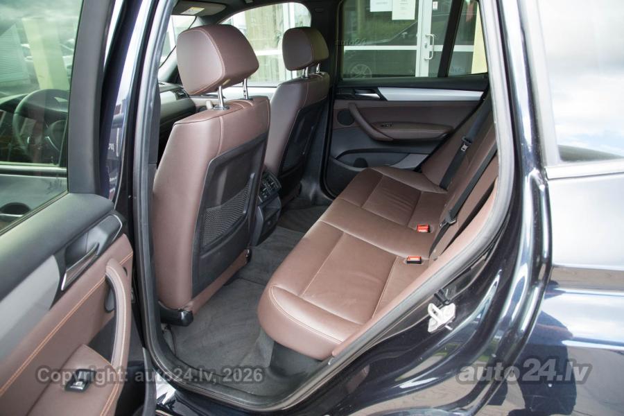Black BMW X3 2017 in Tallinn, with an engine capacity of 2.00 L and mileage of 167 thousand km for 16490 €, photo 15 on AUTOMOTO.COM.LV