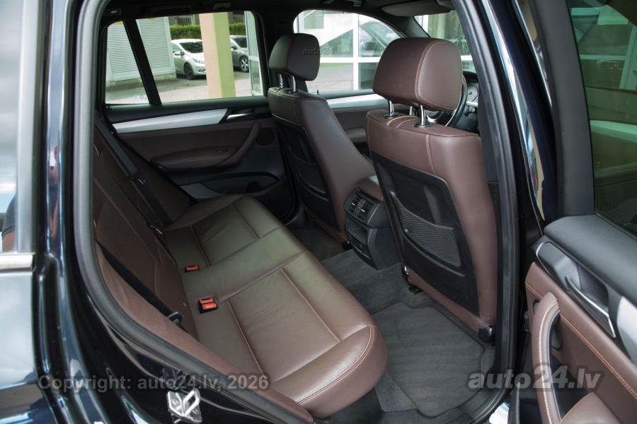 Black BMW X3 2017 in Tallinn, with an engine capacity of 2.00 L and mileage of 167 thousand km for 16490 €, photo 16 on AUTOMOTO.COM.LV