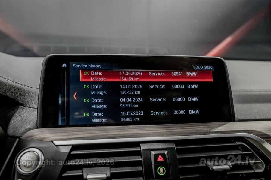 Черный БМВ Х3 2018 в Пярну, объемом двигателя 3.00 л и пробегом 156 тыс. км за 28990 €, фото 25 на AUTOMOTO.COM.LV