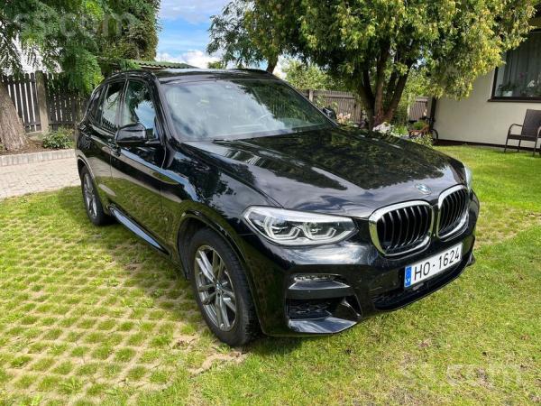 Black BMW X3 2020 in Riga, with an engine capacity of 2.00 L and mileage of 100 thousand km for 34500 €, photo 2 on AUTOMOTO.COM.LV