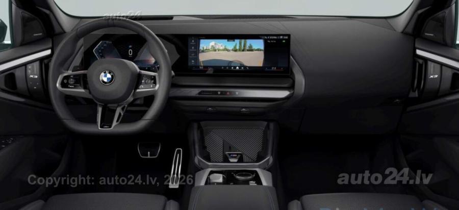 Black BMW X3 2025 in Tallinn, with an engine capacity of 2.00 L and mileage of 22 thousand km for 57900 €, photo 7 on AUTOMOTO.COM.LV
