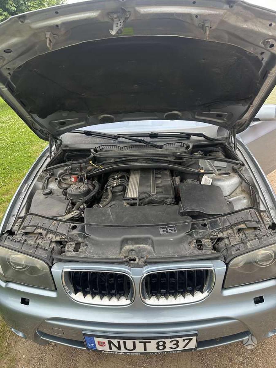 Blue BMW X3 2003 in Vilnius, with an engine capacity of 3.00 L and mileage of 262 thousand km for 2900 €, photo 11 on AUTOMOTO.COM.LV