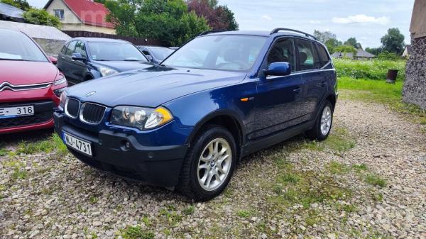 Blue BMW X3 2004 in Riga, with an engine capacity of 3.00 L and mileage of 397 thousand km for 1500 €, photo 1 on AUTOMOTO.COM.LV