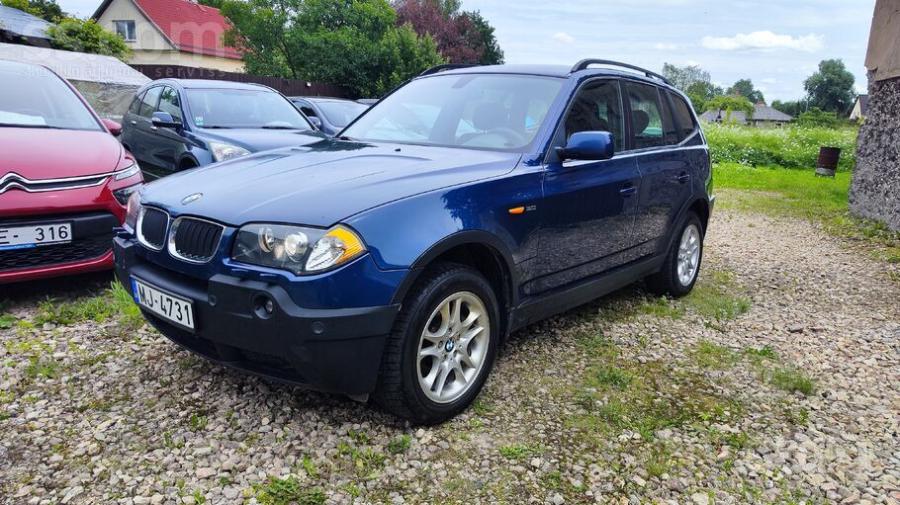 Blue BMW X3 2004 in Riga, with an engine capacity of 3.00 L and mileage of 397 thousand km for 1500 €, photo 1 on AUTOMOTO.COM.LV
