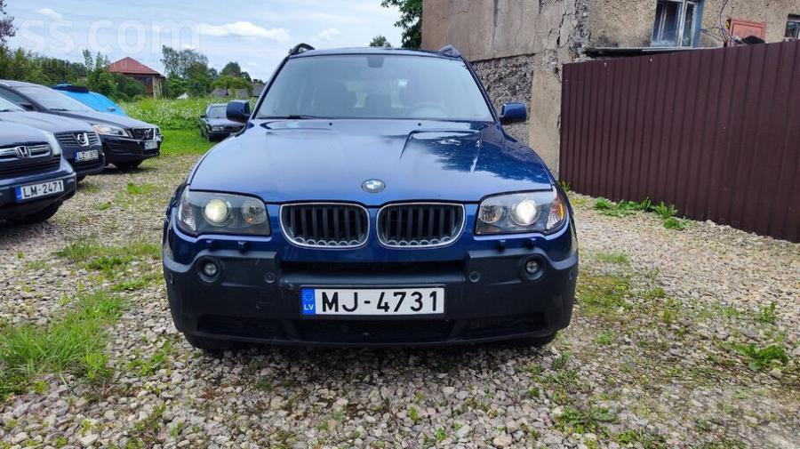 Blue BMW X3 2004 in Riga, with an engine capacity of 3.00 L and mileage of 397 thousand km for 1500 €, photo 25 on AUTOMOTO.COM.LV