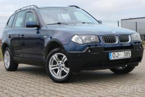 Blue BMW X3 2004 in Riga, with an engine capacity of 2.00 L and mileage of 287 thousand km for 3950 €, photo  on AUTOMOTO.COM.LV