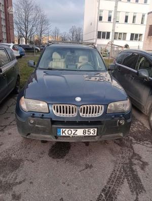 Blue BMW X3 2004 in Siauliai, with an engine capacity of 2.99 L and mileage of 381 thousand km for 3700 €, photo  on AUTOMOTO.COM.LV