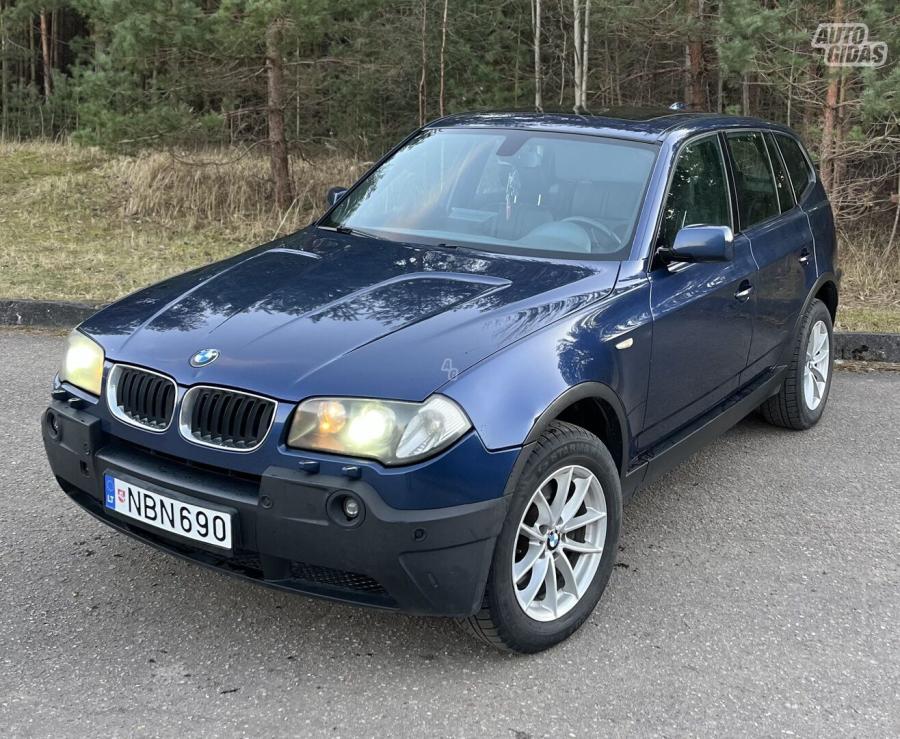 Zils BMW X3 2004 Šauļi, ar dzinēja tilpumu 3.00 L un nobraukumu 340 tūkst. km par 3350 €, foto 2 vietnē AUTOMOTO.COM.LV