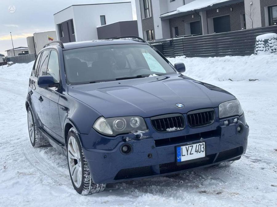 Blue BMW X3 2004 in Vilnius, with an engine capacity of 2.99 L and mileage of 350 thousand km for 3500 €, photo 7 on AUTOMOTO.COM.LV