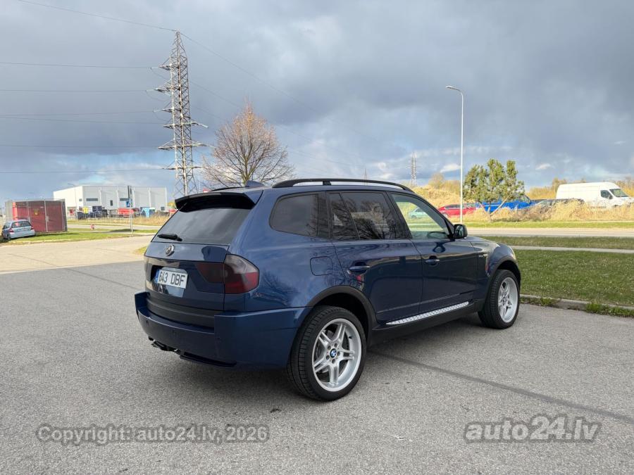 Blue BMW X3 2004 in Tartu, with an engine capacity of 3.00 L and mileage of 355 thousand km for 4700 €, photo 4 on AUTOMOTO.COM.LV