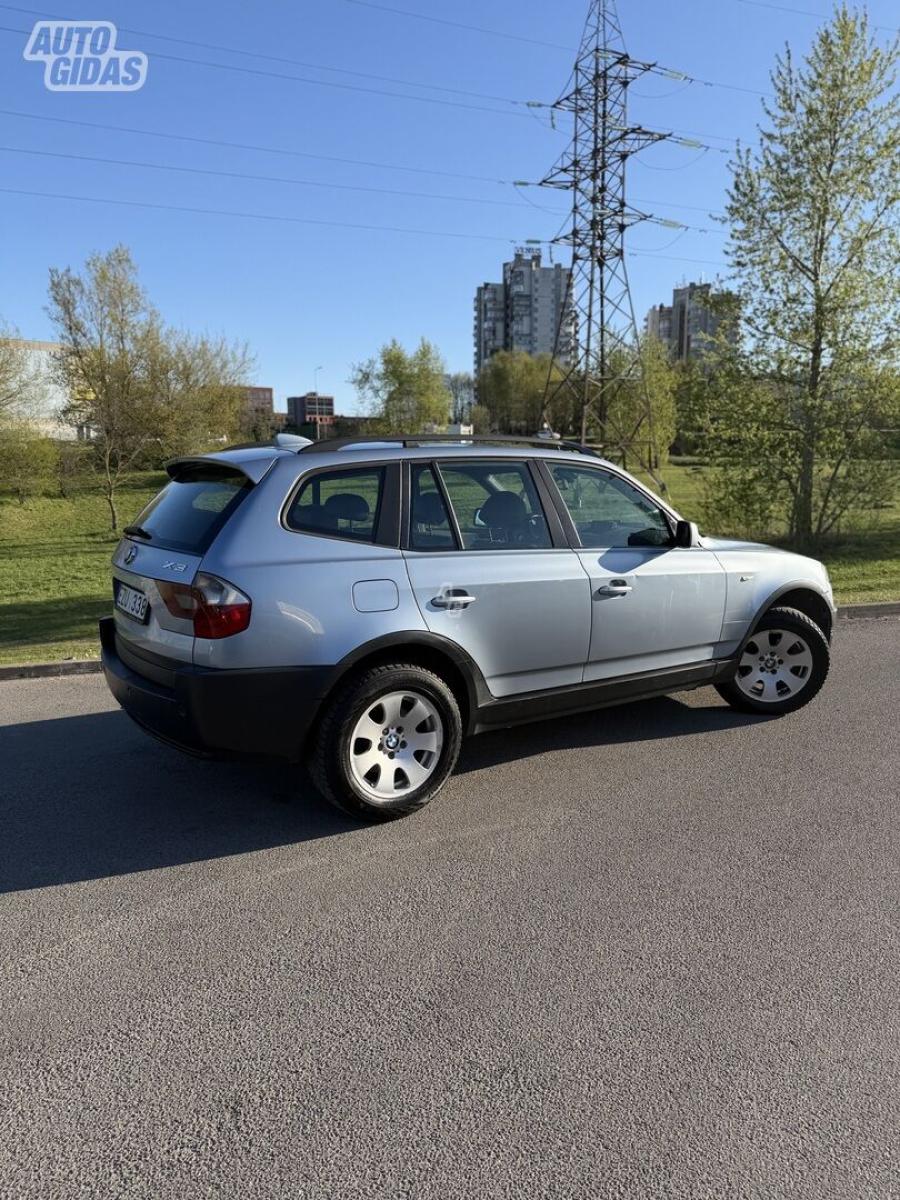 Blue BMW X3 2004 in Vilnius, with an engine capacity of 3.00 L and mileage of 417 thousand km for 2999 €, photo 7 on AUTOMOTO.COM.LV