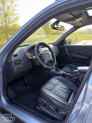 Blue BMW X3 2004 in Vilnius, with an engine capacity of 3.00 L and mileage of 417 thousand km for 2999 €, photo 9 on AUTOMOTO.COM.LV
