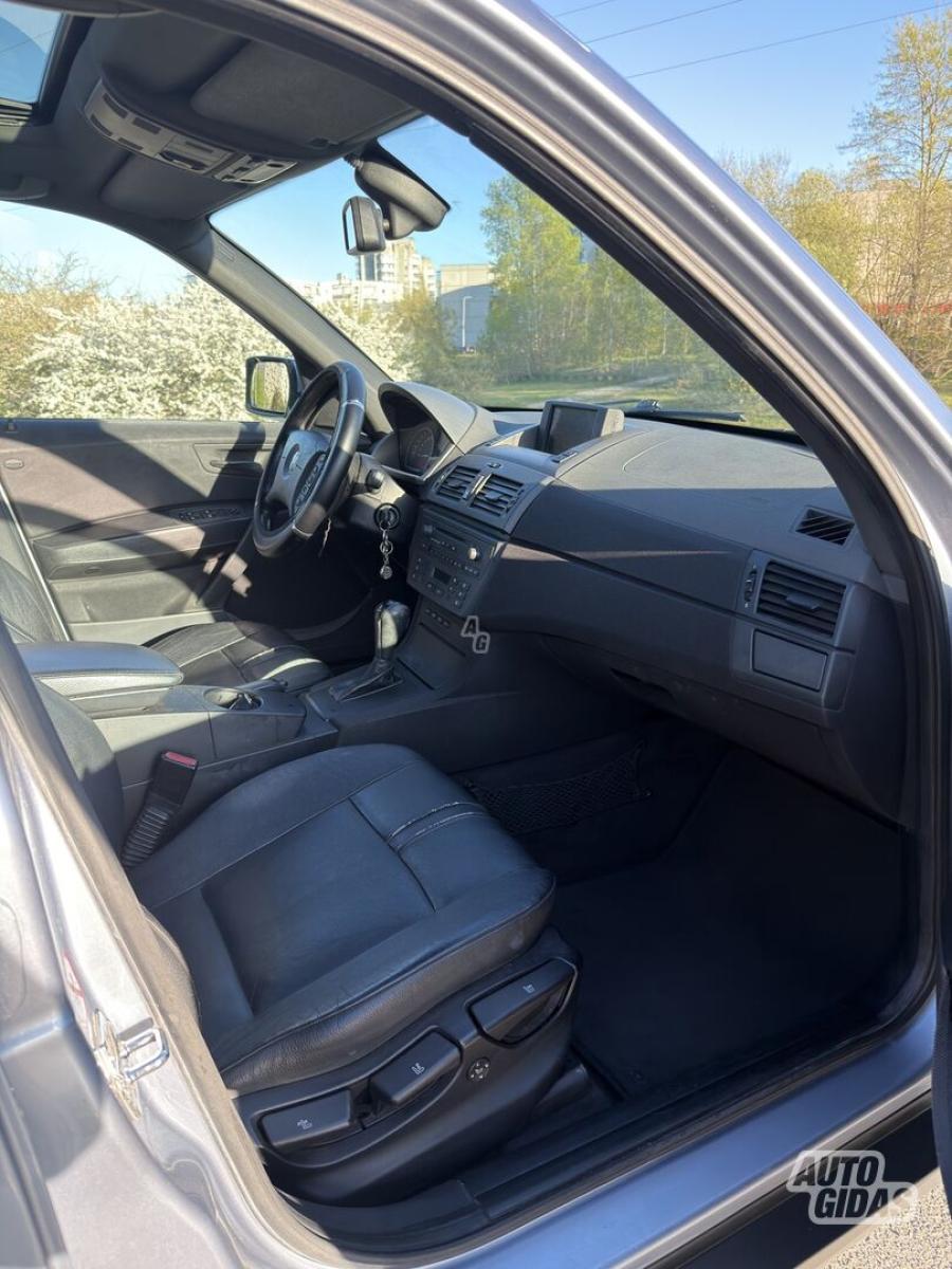 Blue BMW X3 2004 in Vilnius, with an engine capacity of 3.00 L and mileage of 417 thousand km for 2999 €, photo 11 on AUTOMOTO.COM.LV