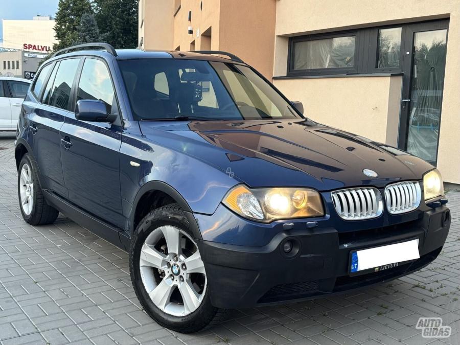 Blue BMW X3 2004 in Kaunas, with an engine capacity of 3.00 L and mileage of 380 thousand km for 2500 €, photo 3 on AUTOMOTO.COM.LV