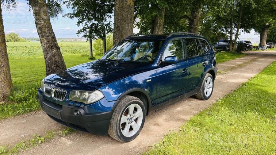 Zils BMW X3 2004 Bauska, ar dzinēja tilpumu 3.00 L un nobraukumu 0 tūkst. km par 2650 €, foto 1 vietnē AUTOMOTO.COM.LV