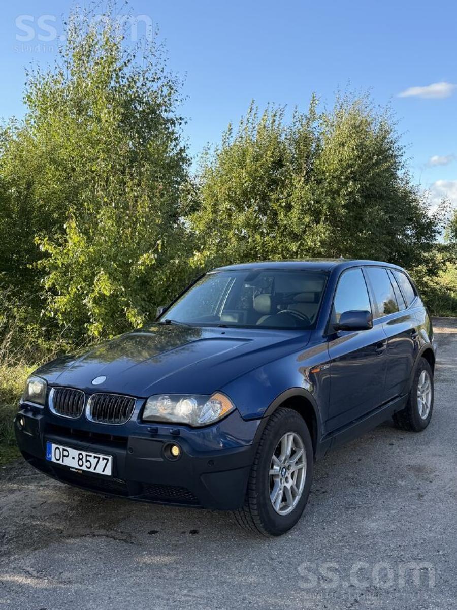 Blue BMW X3 2004 in Valmiera, with an engine capacity of 3.00 L and mileage of 314 thousand km for 2000 €, photo 1 on AUTOMOTO.COM.LV