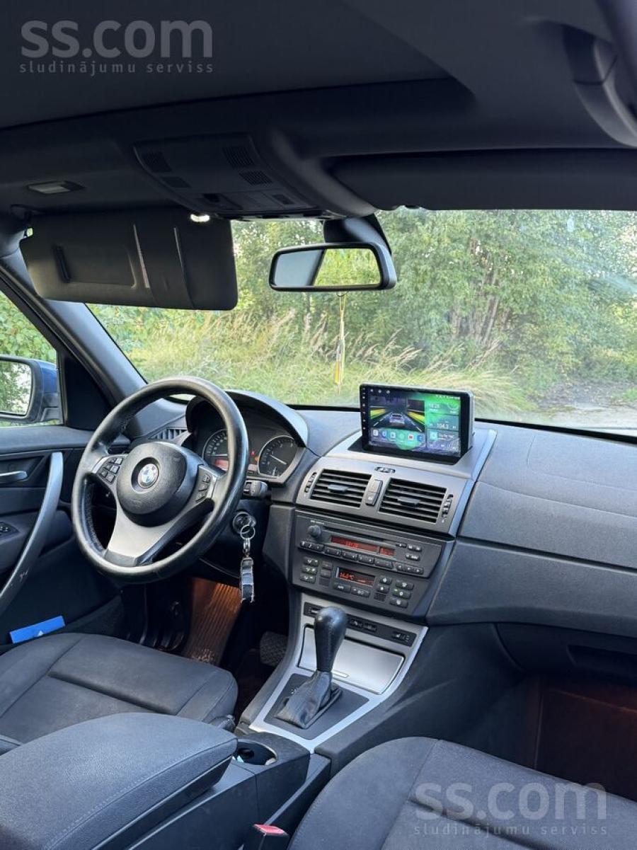 Blue BMW X3 2004 in Valmiera, with an engine capacity of 3.00 L and mileage of 314 thousand km for 2000 €, photo 6 on AUTOMOTO.COM.LV