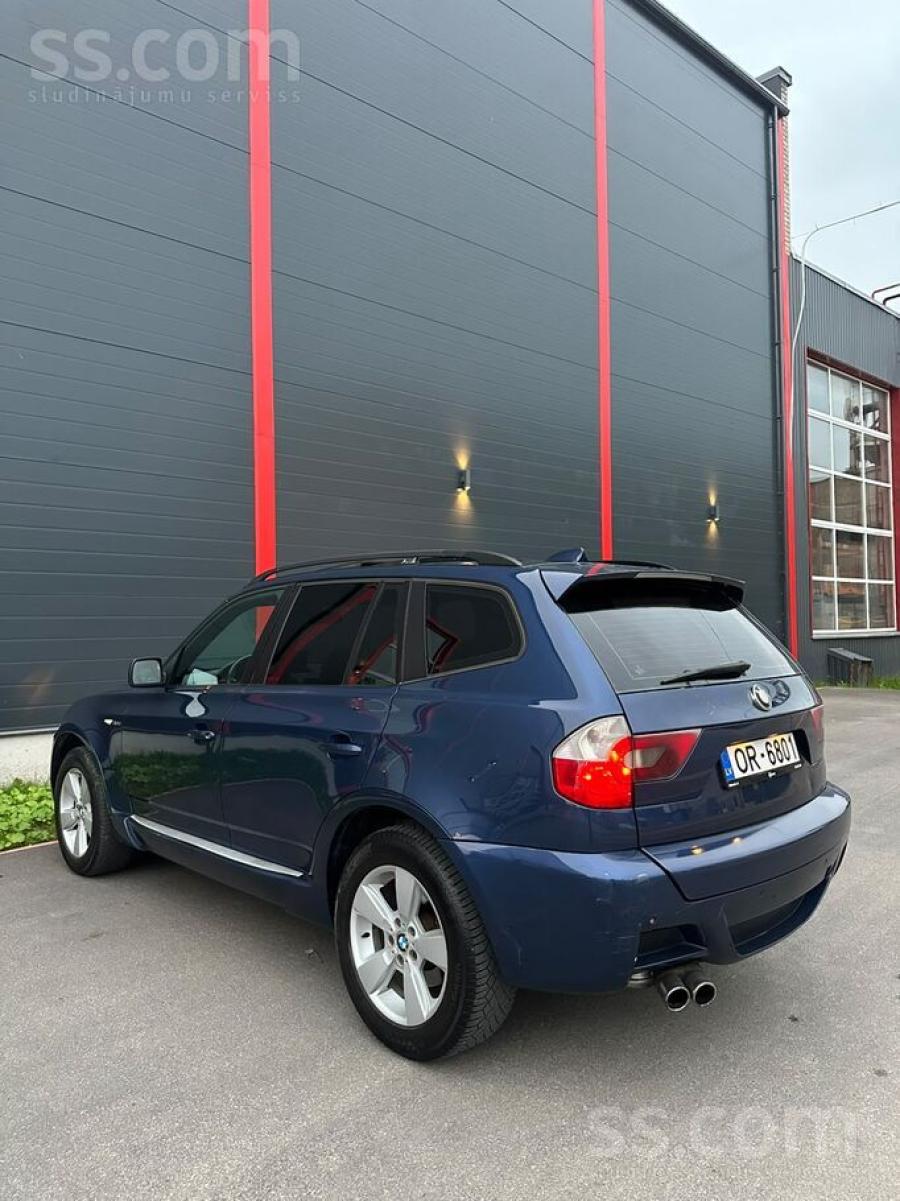 Blue BMW X3 2004 in Jelgava, with an engine capacity of 3.00 L and mileage of 344 thousand km for 2400 €, photo 7 on AUTOMOTO.COM.LV