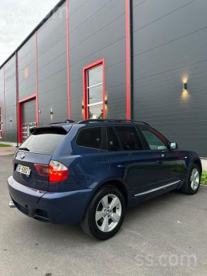 Blue BMW X3 2004 in Jelgava, with an engine capacity of 3.00 L and mileage of 344 thousand km for 2400 €, photo 11 on AUTOMOTO.COM.LV