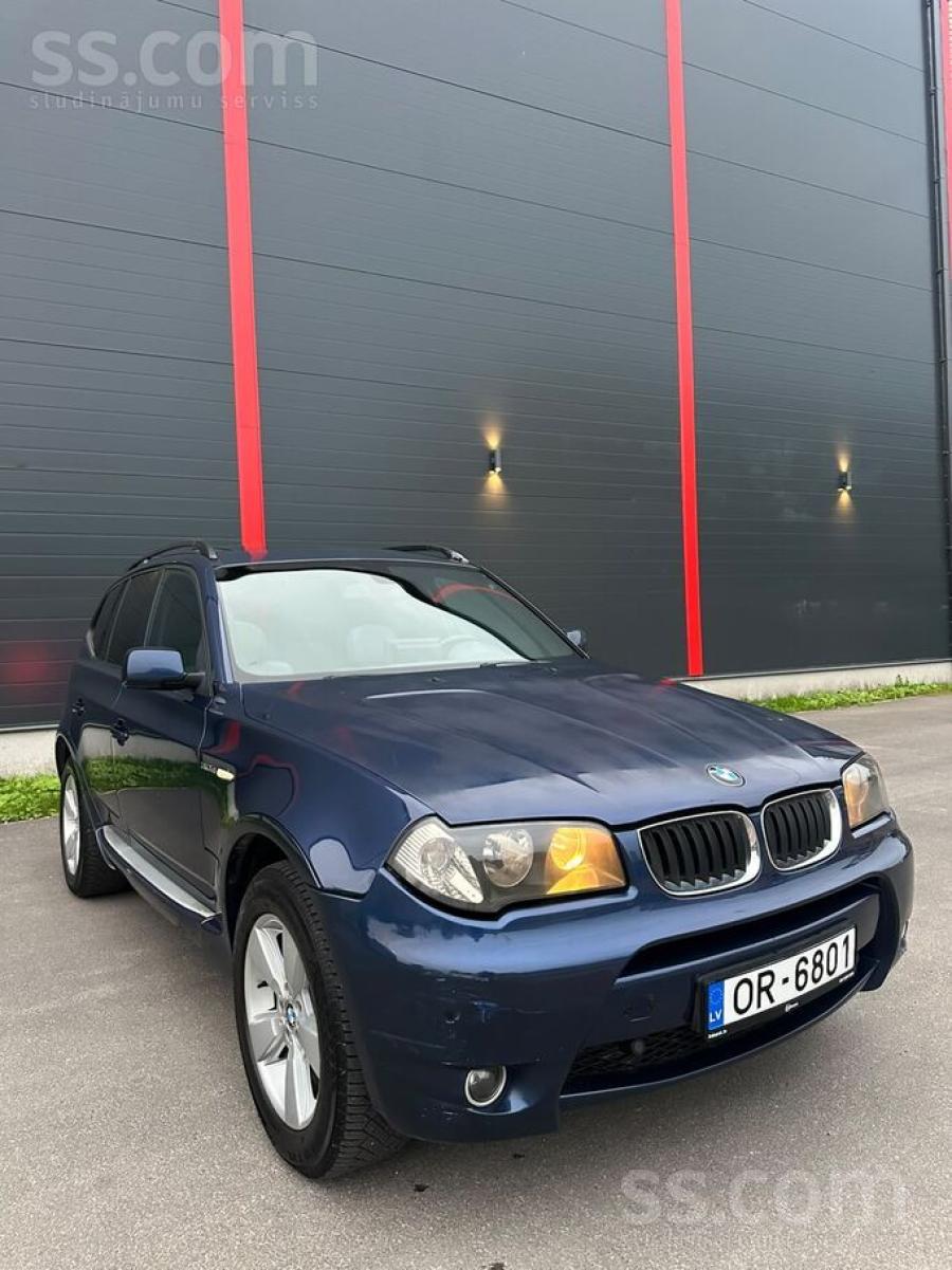 Blue BMW X3 2004 in Jelgava, with an engine capacity of 3.00 L and mileage of 344 thousand km for 2400 €, photo 3 on AUTOMOTO.COM.LV