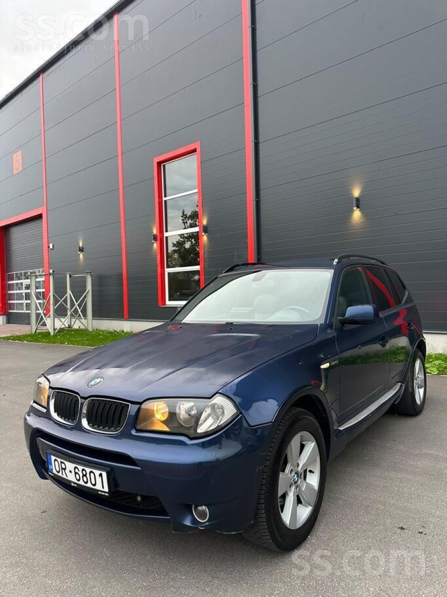 Blue BMW X3 2004 in Jelgava, with an engine capacity of 3.00 L and mileage of 344 thousand km for 2400 €, photo 5 on AUTOMOTO.COM.LV