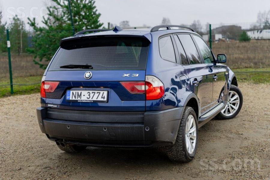 Blue BMW X3 2005 in Riga, with an engine capacity of 2.50 L and mileage of 0 thousand km for 6490 €, photo 6 on AUTOMOTO.COM.LV