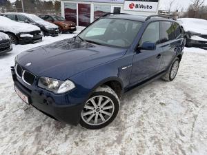 Blue BMW X3 2005 in Utena, with an engine capacity of 2.99 L and mileage of 281 thousand km for 4200 €, photo  on AUTOMOTO.COM.LV