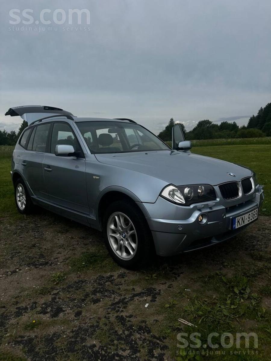 Blue BMW X3 2005 in Riga, with an engine capacity of 2.00 L and mileage of 279 thousand km for 3900 €, photo 8 on AUTOMOTO.COM.LV