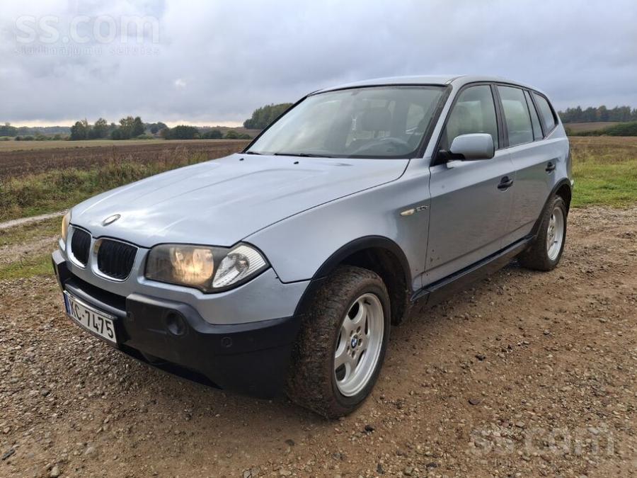 Zils BMW X3 2005 Liepāja, ar dzinēja tilpumu 2.00 L un nobraukumu 443 tūkst. km par 3000 €, foto 1 vietnē AUTOMOTO.COM.LV