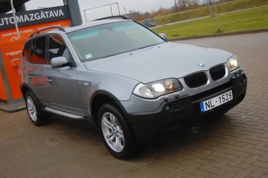 Blue BMW X3 2006 in Jekabpils, with an engine capacity of 3.00 L and mileage of 288 thousand km for 4490 €, photo 7 on AUTOMOTO.COM.LV