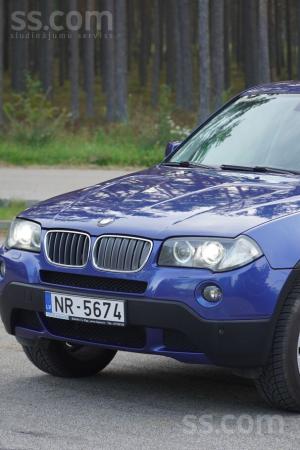 Blue BMW X3 2006 in Riga, with an engine capacity of 2.50 L and mileage of 229 thousand km for 5300 €, photo 4 on AUTOMOTO.COM.LV
