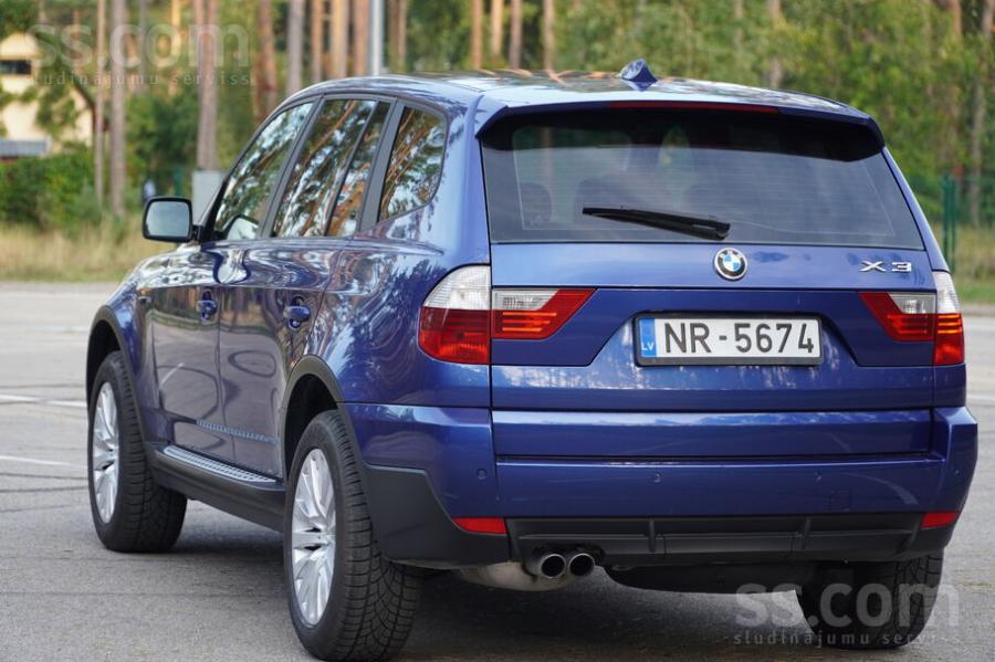 Blue BMW X3 2006 in Riga, with an engine capacity of 2.50 L and mileage of 229 thousand km for 5300 €, photo 8 on AUTOMOTO.COM.LV