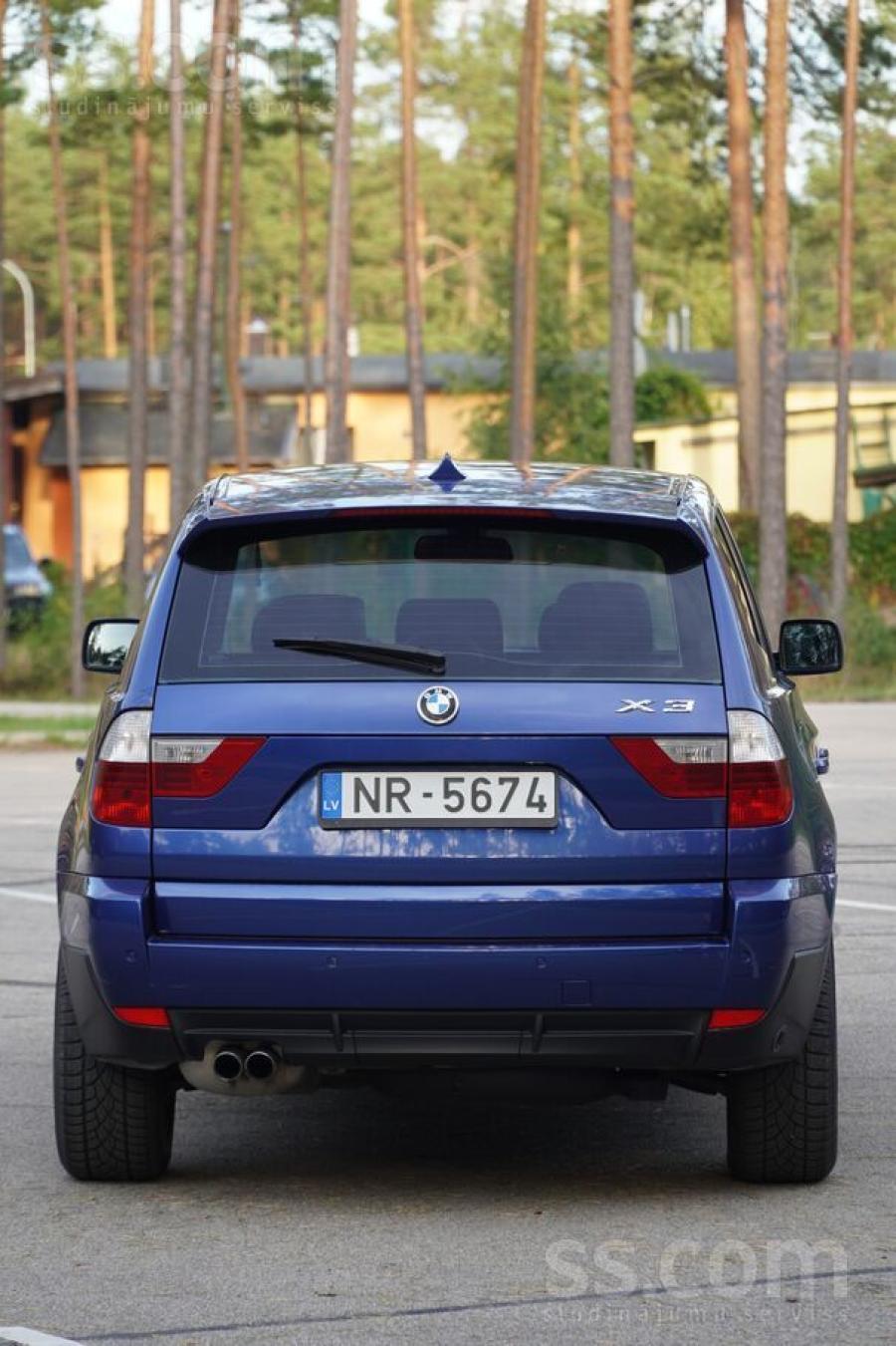 Blue BMW X3 2006 in Riga, with an engine capacity of 2.50 L and mileage of 229 thousand km for 5300 €, photo 9 on AUTOMOTO.COM.LV