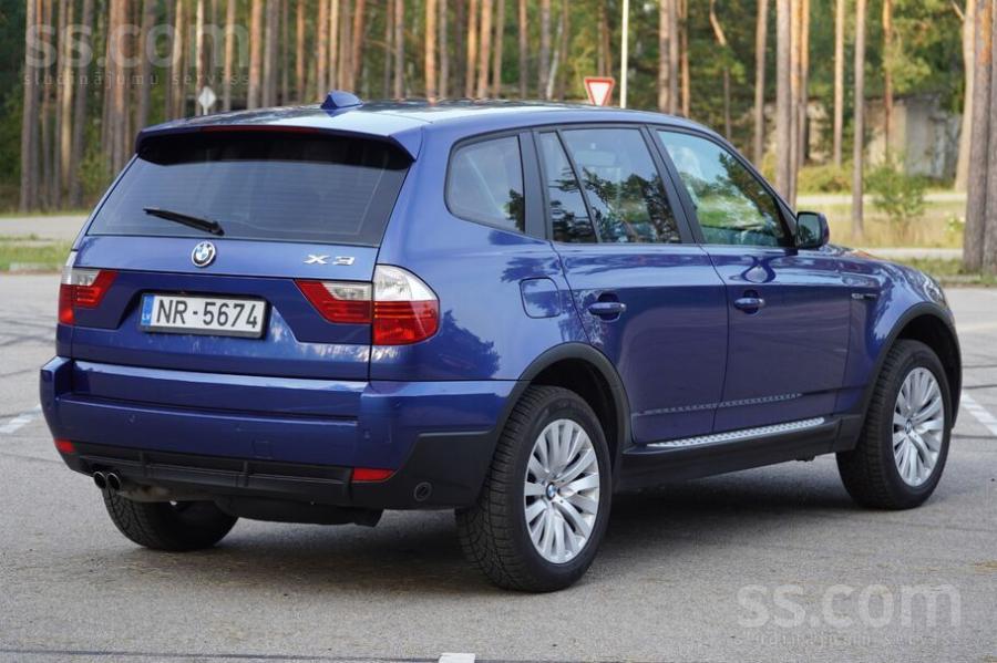 Blue BMW X3 2006 in Riga, with an engine capacity of 2.50 L and mileage of 229 thousand km for 5300 €, photo 10 on AUTOMOTO.COM.LV