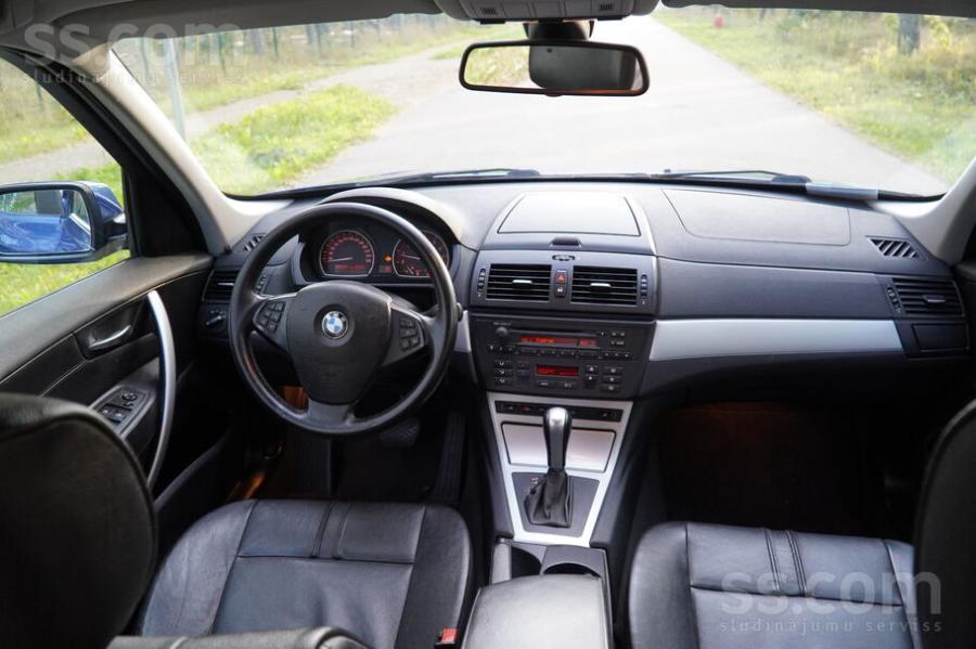 Blue BMW X3 2006 in Riga, with an engine capacity of 2.50 L and mileage of 229 thousand km for 5300 €, photo 16 on AUTOMOTO.COM.LV