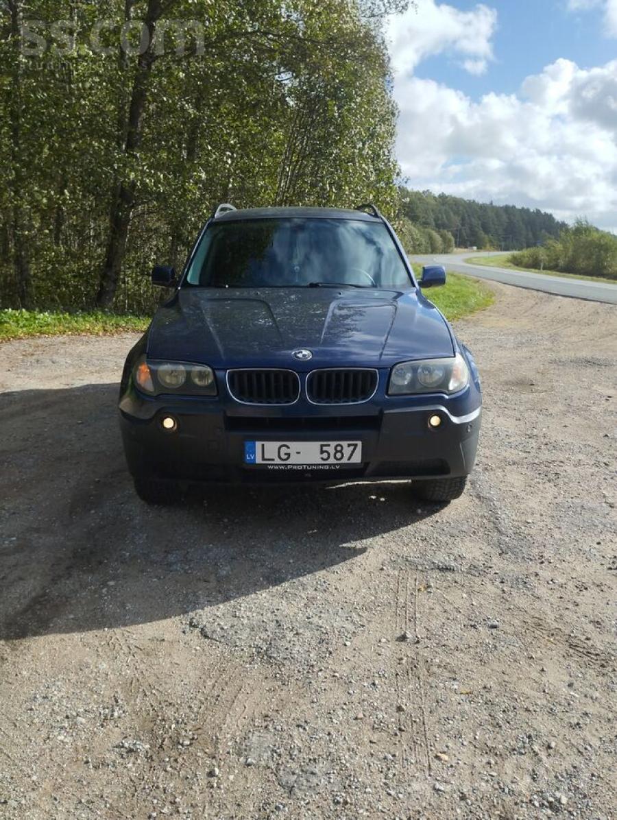Blue BMW X3 2006 in Kuldiga, with an engine capacity of 2.00 L and mileage of 412 thousand km for 2300 €, photo 3 on AUTOMOTO.COM.LV