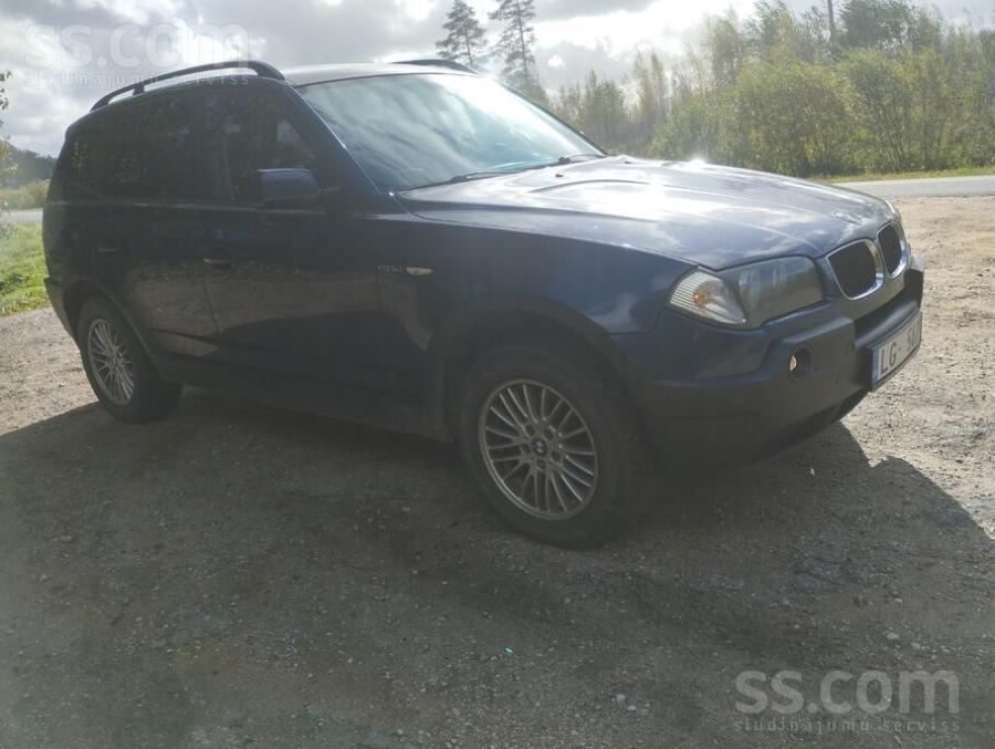 Blue BMW X3 2006 in Kuldiga, with an engine capacity of 2.00 L and mileage of 412 thousand km for 2300 €, photo 4 on AUTOMOTO.COM.LV