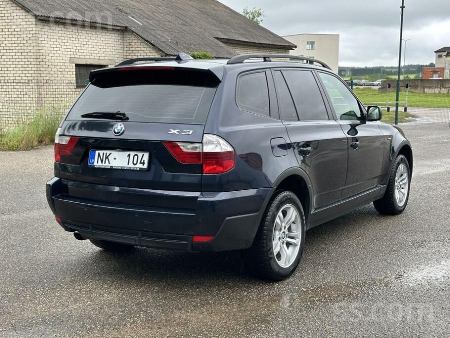 Blue BMW X3 2007 in Valmiera, with an engine capacity of 2.00 L and mileage of 215 thousand km for 5500 €, photo 4 on AUTOMOTO.COM.LV
