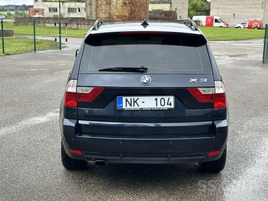 Blue BMW X3 2007 in Valmiera, with an engine capacity of 2.00 L and mileage of 215 thousand km for 5500 €, photo 6 on AUTOMOTO.COM.LV