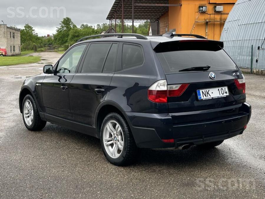 Blue BMW X3 2007 in Valmiera, with an engine capacity of 2.00 L and mileage of 215 thousand km for 5500 €, photo 8 on AUTOMOTO.COM.LV