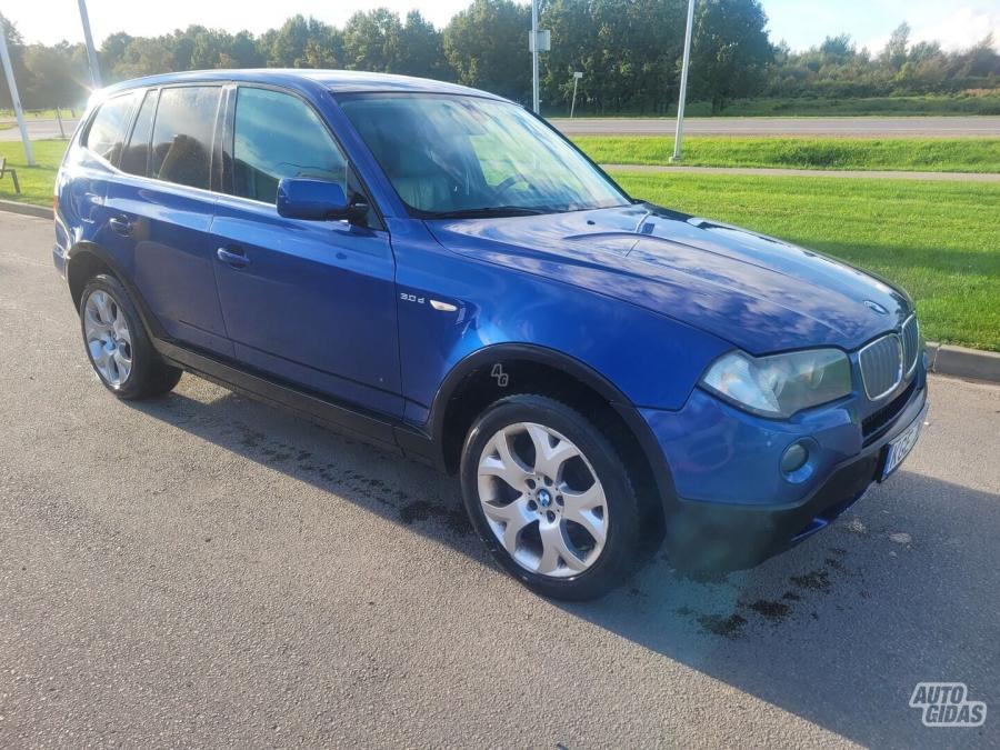 Синий БМВ Х3 2007 в Каунас, объемом двигателя 3.00 л и пробегом 329 тыс. км за 3300 €, фото 1 на AUTOMOTO.COM.LV