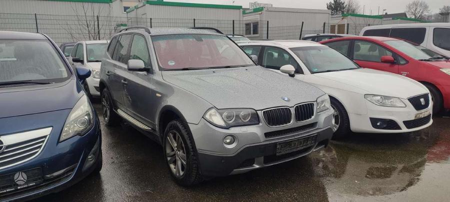 Blue BMW X3 2008 in Utena, with an engine capacity of 2.00 L and mileage of 166 thousand km for 4950 €, photo 3 on AUTOMOTO.COM.LV