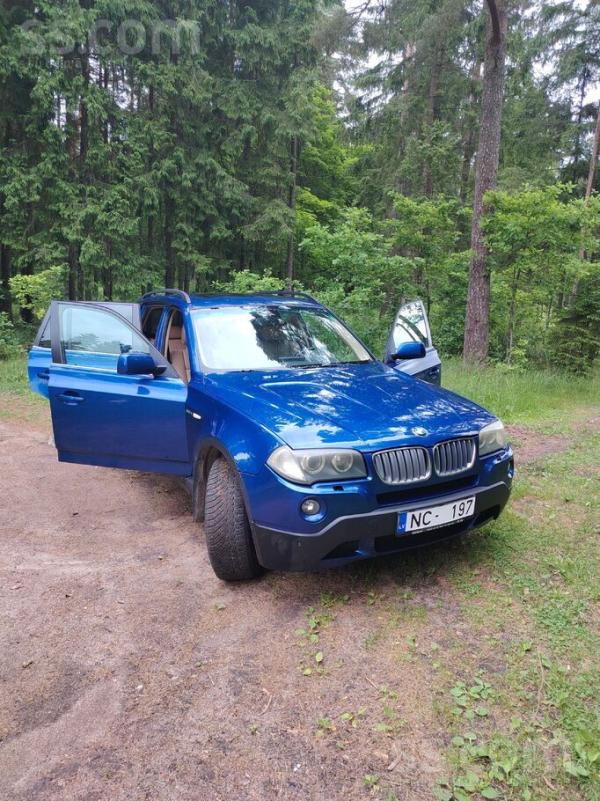 Синий БМВ Х3 2008 в Айзкраукле, объемом двигателя 3.00 л и пробегом 344 тыс. км за 4500 €, фото 1 на AUTOMOTO.COM.LV