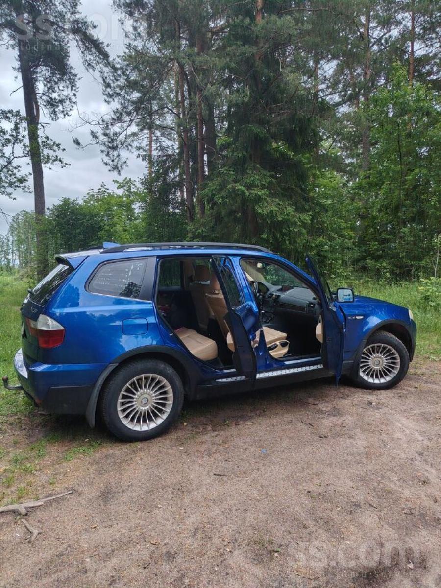 Zils BMW X3 2008 Aizkraukle, ar dzinēja tilpumu 3.00 L un nobraukumu 344 tūkst. km par 4500 €, foto 3 vietnē AUTOMOTO.COM.LV