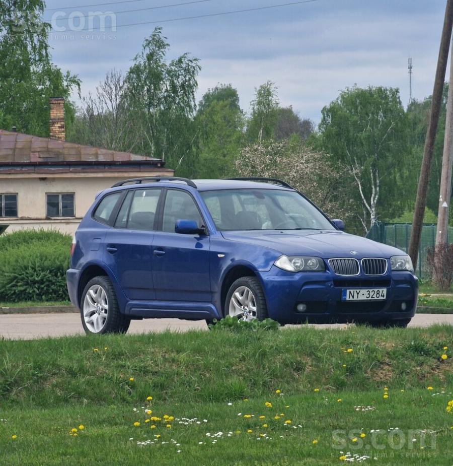 Blue BMW X3 2008 in Balvi, with an engine capacity of 3.00 L and mileage of 190 thousand km for 6200 €, photo 1 on AUTOMOTO.COM.LV