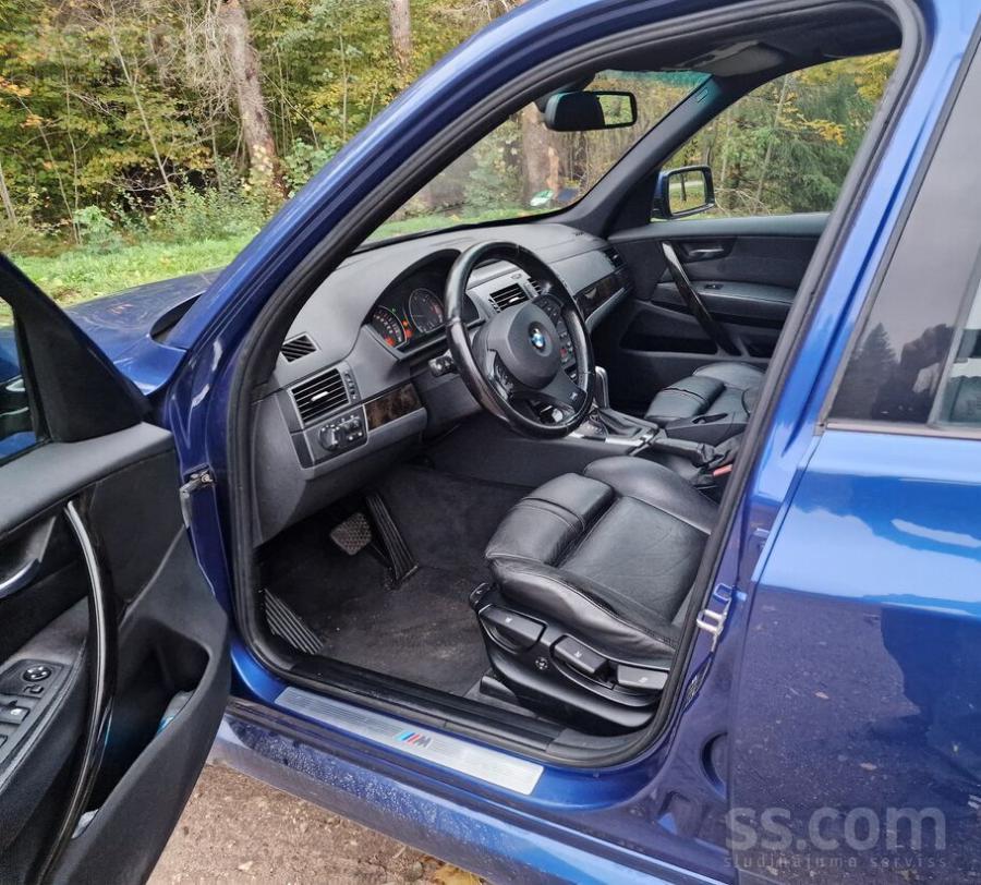 Blue BMW X3 2008 in Balvi, with an engine capacity of 3.00 L and mileage of 190 thousand km for 6200 €, photo 3 on AUTOMOTO.COM.LV