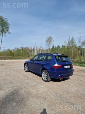 Blue BMW X3 2008 in Balvi, with an engine capacity of 3.00 L and mileage of 190 thousand km for 6200 €, photo 6 on AUTOMOTO.COM.LV